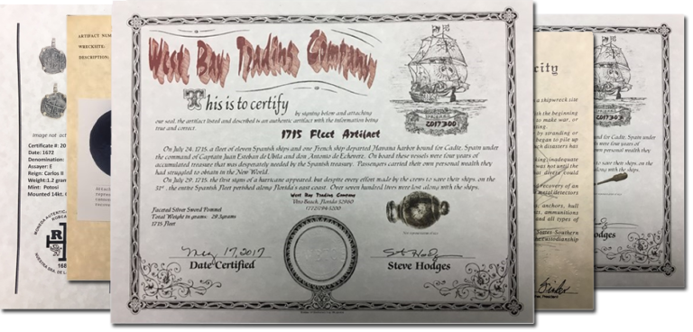 Shipwreck Treasure & Treasure Coins in Vero Beach, Florida